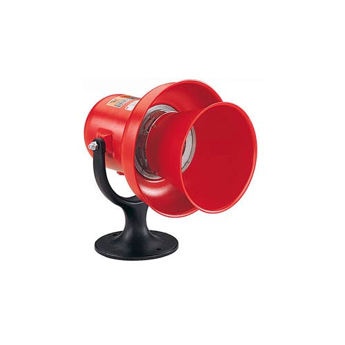 Federal Signal A-120 Siren, 120VAC/DC, Electromechanical, Red