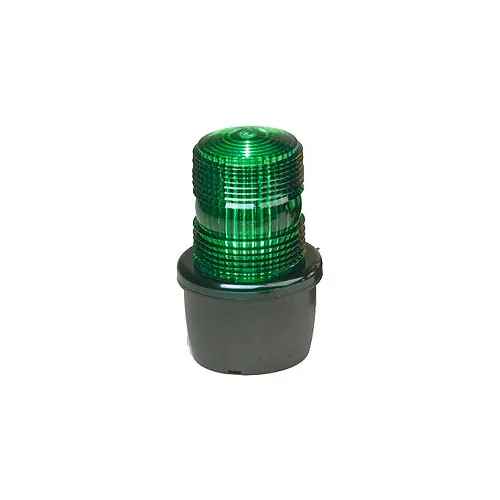 Federal Signal LP3M-120G Strobe light, male pipe mount, 120VAC, Green