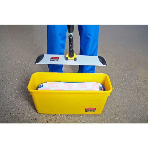 Rubbermaid® HYGEN™ Microfiber Charging Bucket, Yellow