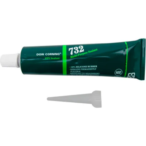 Dowsil™ 732 Multi-Purpose Silicone Sealant, 90 ml Tube, Clear - Pkg Qty 12