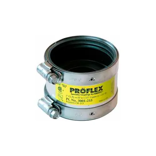 2" Cast Iron/Pvc/Steel X 1-1/2" Copper Proflex Coupling