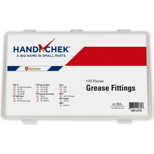 Grease Fitting Sampler Assortment 170 Pieces