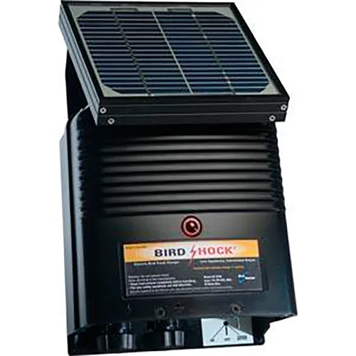 Bird Barrier® Bird-Shock® Solar Charger, 12V, Black