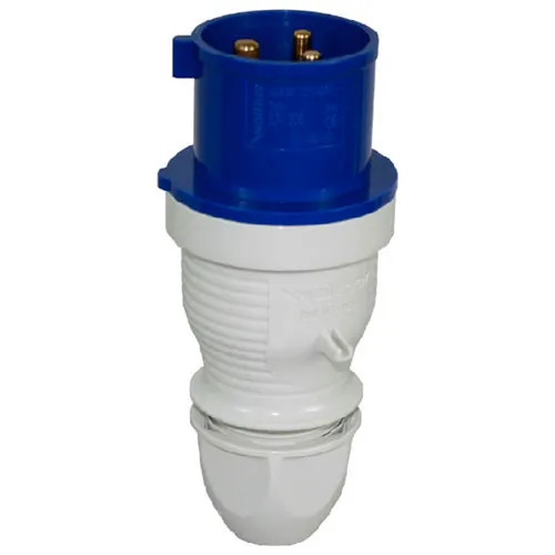 Walther Electric 230306, Male Plug, 30/32A, 3P, 230/250Vac, 6 Hr, IP44 ...