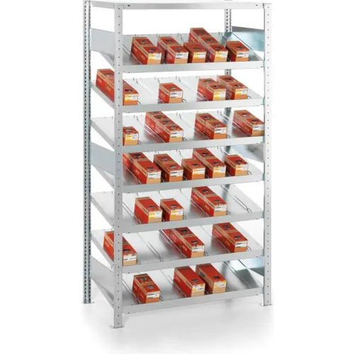 Meta Storage CLIP S3 Gravity Fed Rack 14° Basic 79''Hx36''Wx20''D ...
