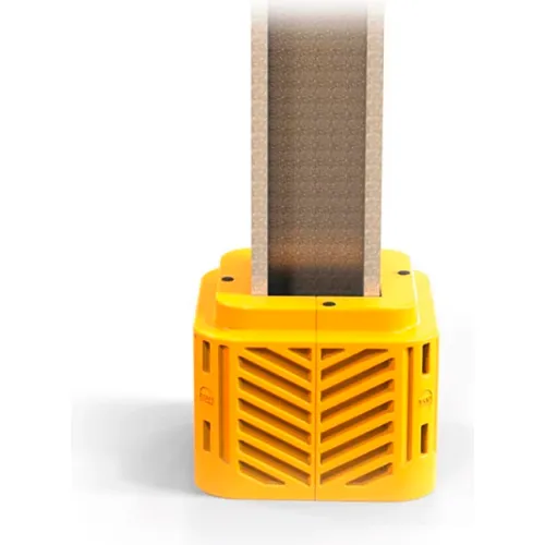 A-SAFE FlexiShield Column Guard, 10" x 10", Square, Yellow