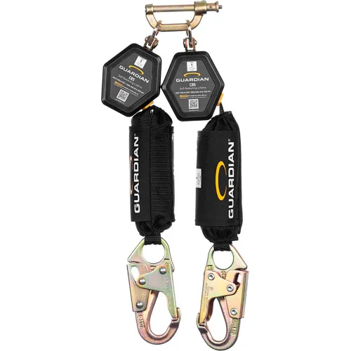 Guardian® CR5 Self-Retracting Lifeline, Twin-Leg, HMPE Webbing, Steel ...