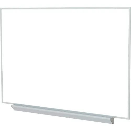 Ghent® M1 Porcelain Magnetic Whiteboard with Aluminum Frame & Box Tray ...