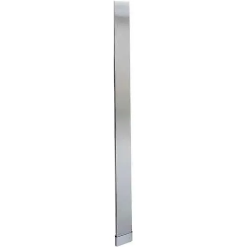 ASI Global Partitions Stainless Steel Pilaster w/ Shoe - 18"W x 82"H Satin