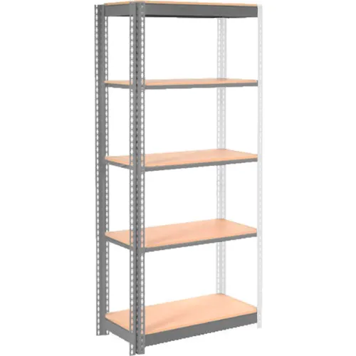 Global Industrial 5 Shelf Standard Duty Boltless Shelving Add On 48 ...