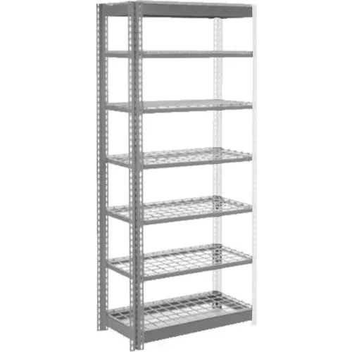 Global Industrial 7 Shelf, Commercial Duty Boltless Shelving, Add On ...