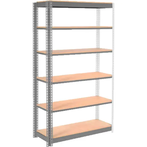 Global Industrial 6 Shelf, Commercial Duty Boltless Shelving, Add On ...