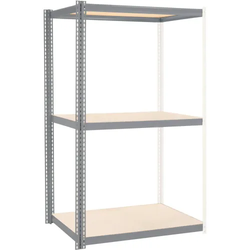 Global Industrial 3 Shelf, Wide Boltless Shelving, Add On, 48"W x 36"D ...