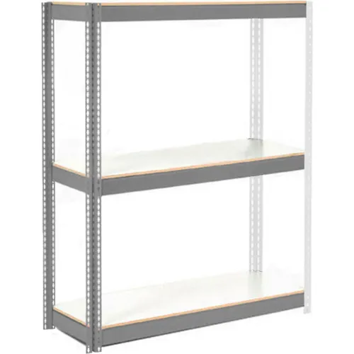 Global Industrial 3 Shelf, Wide Boltless Shelving, Add On, 72"W x 36"D ...