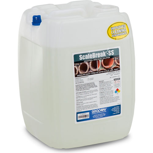 Goodway ScaleBreak® Liquid Descaler For Stainle Steel, 5 Gal. Jug