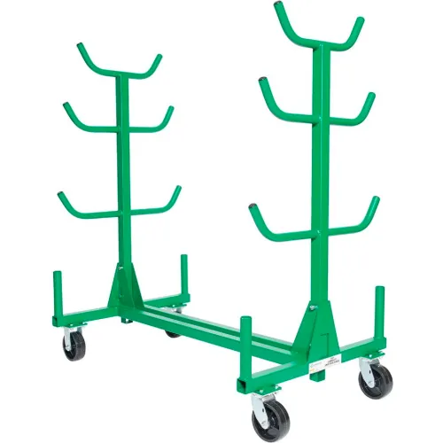 Greenlee 668 Mobile Conduit And Pipe Rack With Casters, 1000 lb. Capacity