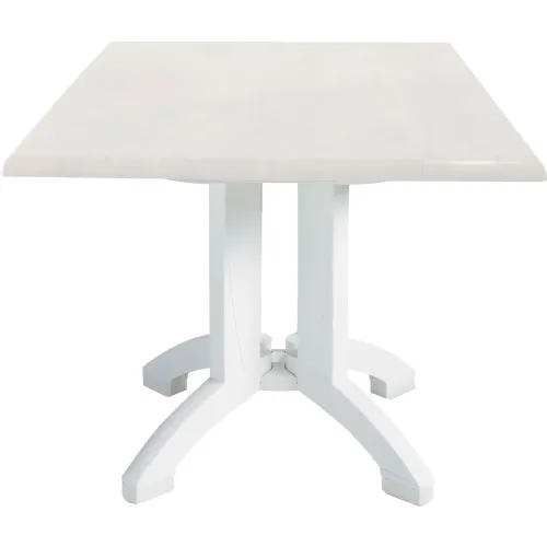 Grosfillex® Atlanta 36" Square Molded Melamine Pedestal Table w ...