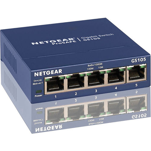 NETGEAR GS105 ProSAFE® 5-Port Gigabit Ethernet Unmanaged Switch
