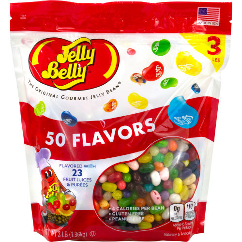 JELLY BELLY 50 Flavors Jelly Beans Assortment, 3 lb