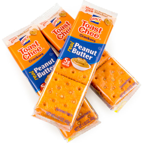 LANCE Toast Chee Peanut Butter Cracker Sandwiches, 40 Count