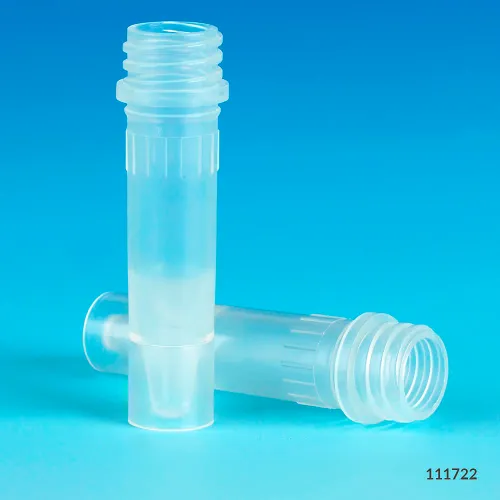 Microtube, 1.5mL, Self-Standing, Polypropylene, No Cap, 1000/Pack