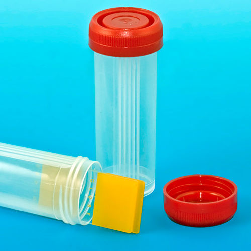 Slide Mailer, Polypropylene, Red Screwcap, for 4 Slides, 500/Pack