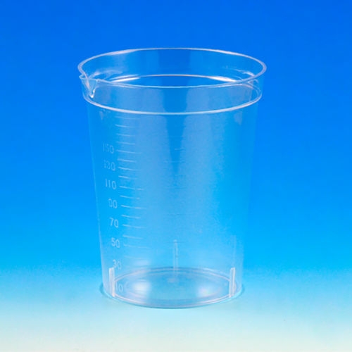 Graduated Specimen Container With Pour Spout, 6.5 oz., Polystyrene, 500 ...