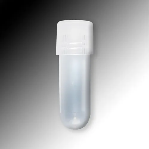 Sample Tube, 2mL, External Threads, Polypropylene, Round Bottom, 1000/Pack