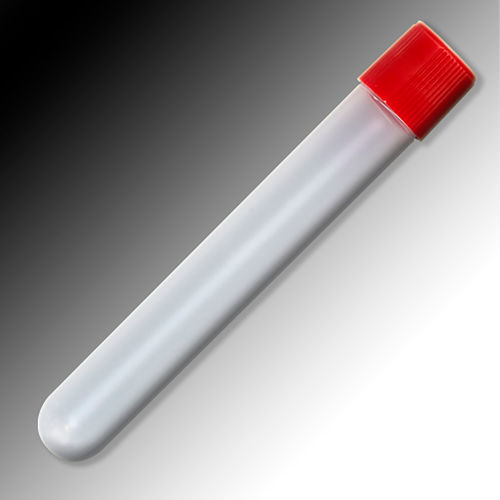 Sample Tube, 5mL, External Threads, Polypropylene, Round Bottom, 1000/Pack