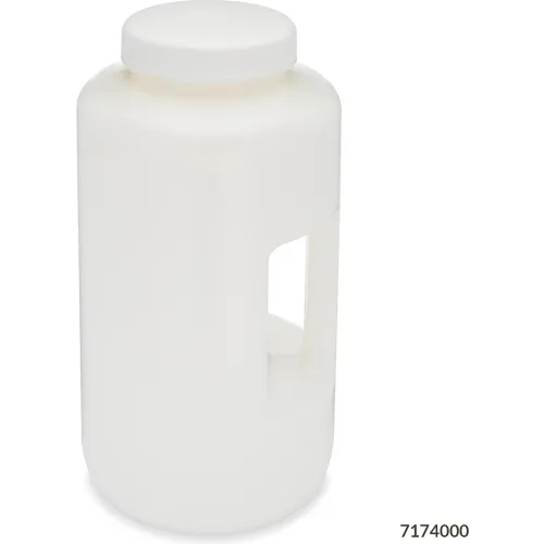 Bottle, Large Wide Mouth with Handle, Round, HDPE Bottle, 100mm PP ...