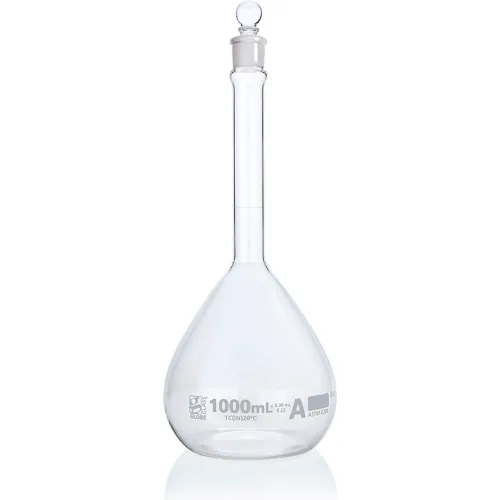 Flask, Volumetric , Globe Glass, Class A, To Contain (TC), ASTM E288 ...