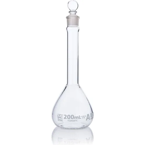 Flask, Volumetric, Wide Mouth, Globe Glass, Class A, To Contain (TC ...