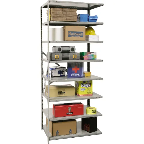Hallowell Hi-Tech Open Style Metal Shelving, 8 Shelves, 1250 lb. Cap ...