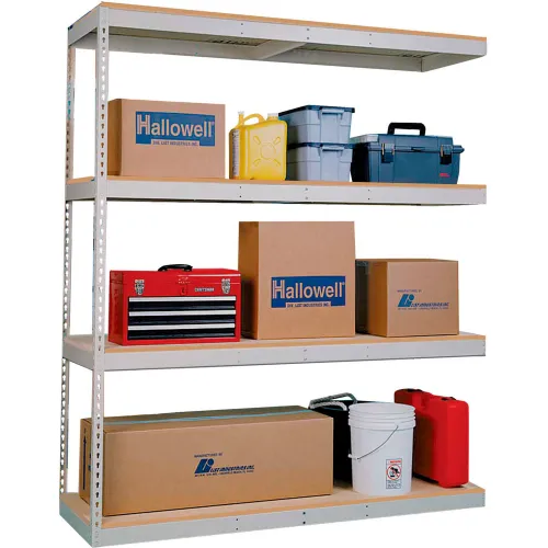 Hallowell Rivetwell 4 Shelf Double Rivet Boltless Shelving Add On