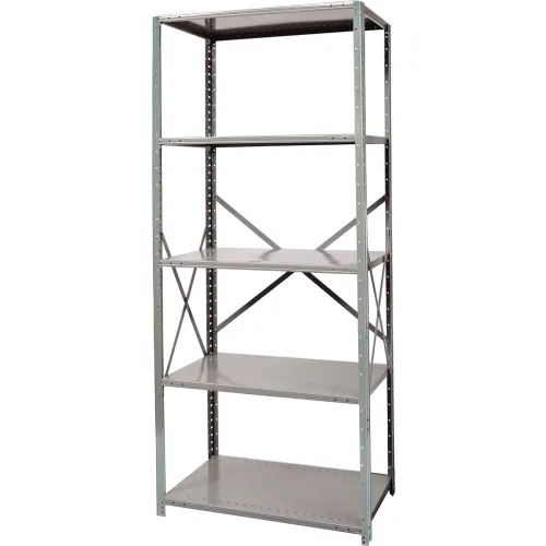Hallowell Hi-Tech Open Stand Alone Shelving, 5 Shelves, 800 lb. Cap, 36 ...