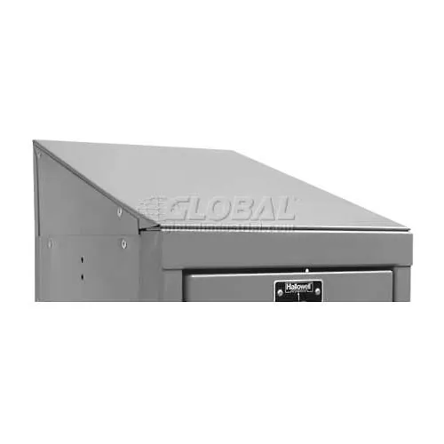 Hallowell KISE12HG Steel Locker Accessory, Slope Top End Closure 12"D x ...