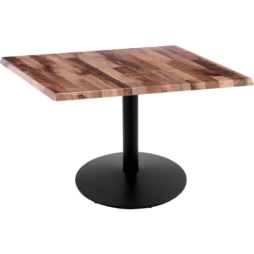 Holland Bar Stool OD214 Enduro Outdoor Table, Disc Base, 36"W x 36"D x ...