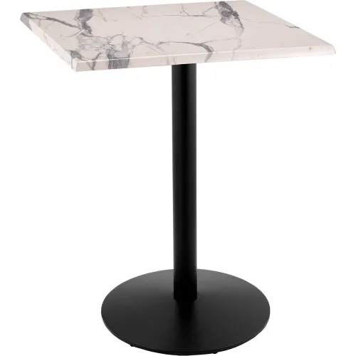 Holland Bar Stool OD214 Enduro Outdoor Table, Disc Base, 30"W x 30"D x ...