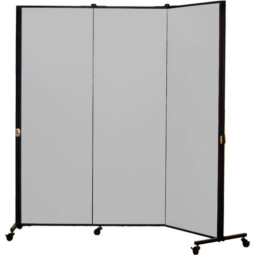 Healthflex Portable Medical Privacy Screen, 3-Panel, Stone