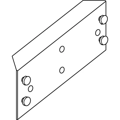 Hallowell Heavy Duty Double Rivet Angle Beam 84"W x 1"D x 2-3/4"H - 14 ...