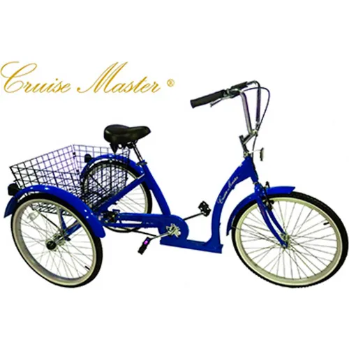 Husky Bicycles 24'' Cruise Master Adult Tricycle, T324, Blue