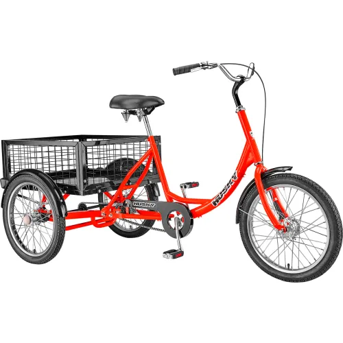 Husky Bicycles T-320 Industrial Tricycle with Rear Basket & Platform ...