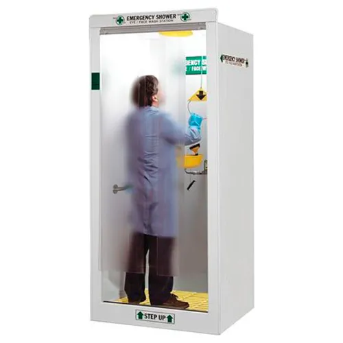 HEMCO® Emergency/Shower Decontamination Booth with Finished Side Panels ...