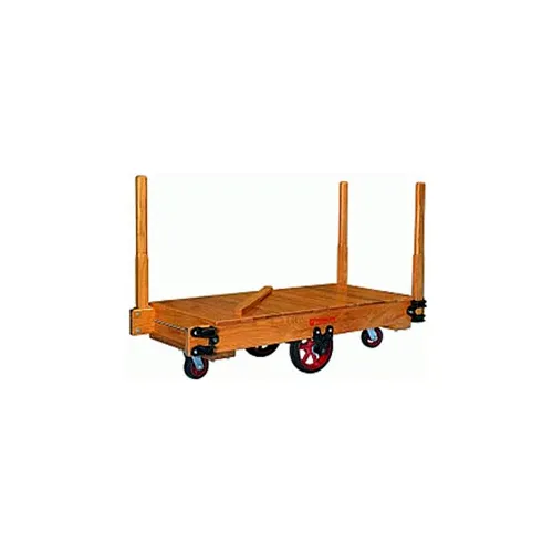 Hamilton® Tilt Truck 36 x 72 Solid Wood - Mold-on Rubber Wheels 3000 Lb ...