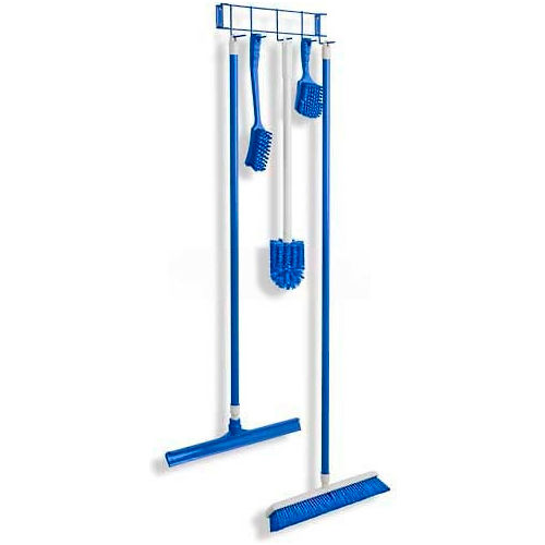 Horizon Manufacturing Utility/Sanitation Hook Rack, Blue, 17-1/4", 5 ...