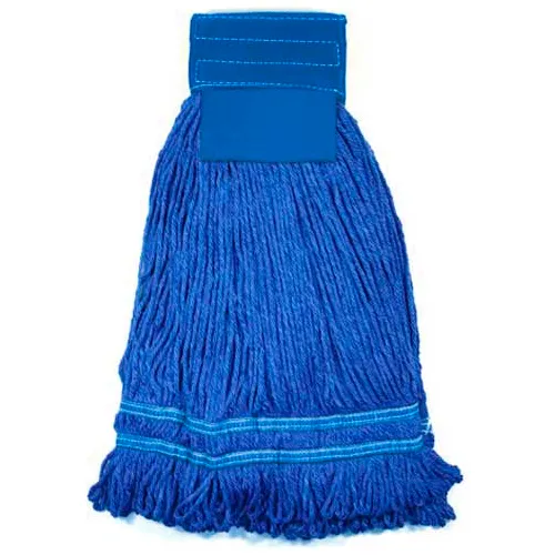 Microworks 22oz. Large Microfiber String Mop, Blue - 2504-MFWP-22B
