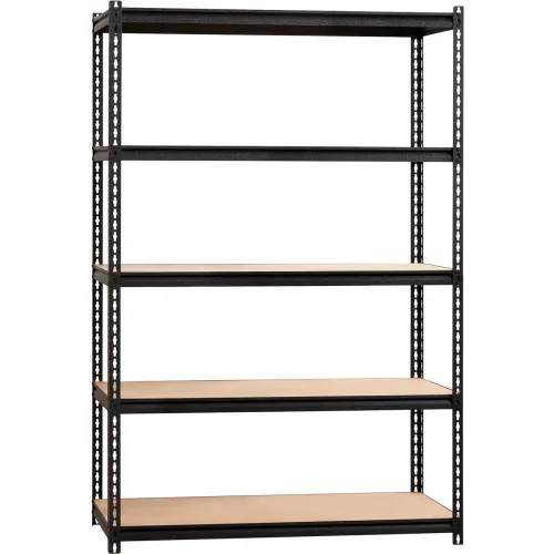 Hirsh Industries 5 Shelf, Iron Horse HD Boltless Shelving, Starter, 48 ...