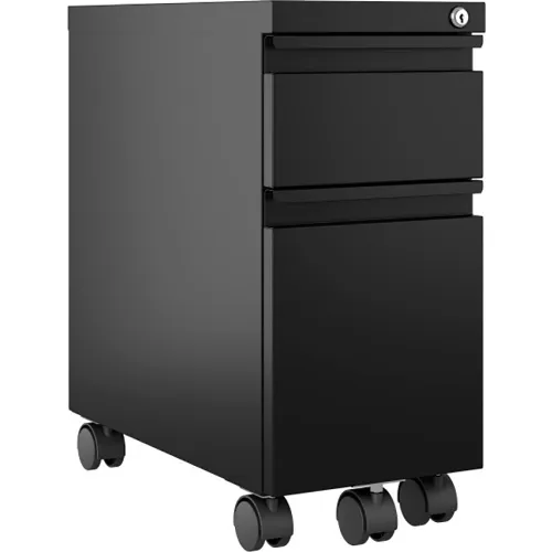 Hirsh Industries®20" Deep Mobile Pedestal Slim Ped, Box/File - Black