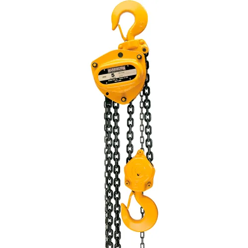 Harrington® CB Manual Chain Hoist with Slip Clutch, 20 Ton Capacity, 20 ...