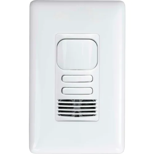 Hubbell LightHawk PIR/Ultrasonic 2-Button Wall Switch Occupancy Sensor ...
